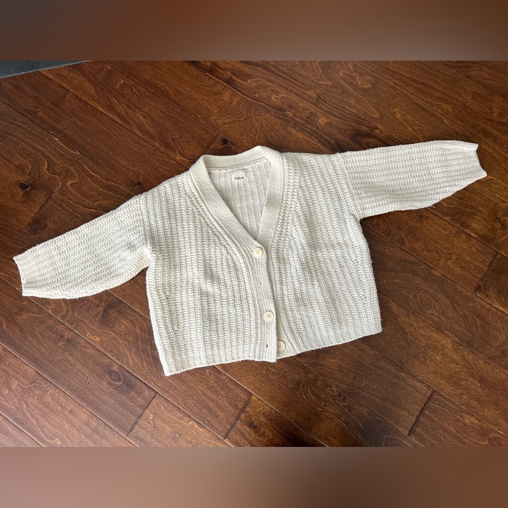 Baba Babaa Cardigan No19 Mini In Natural Os - Gem